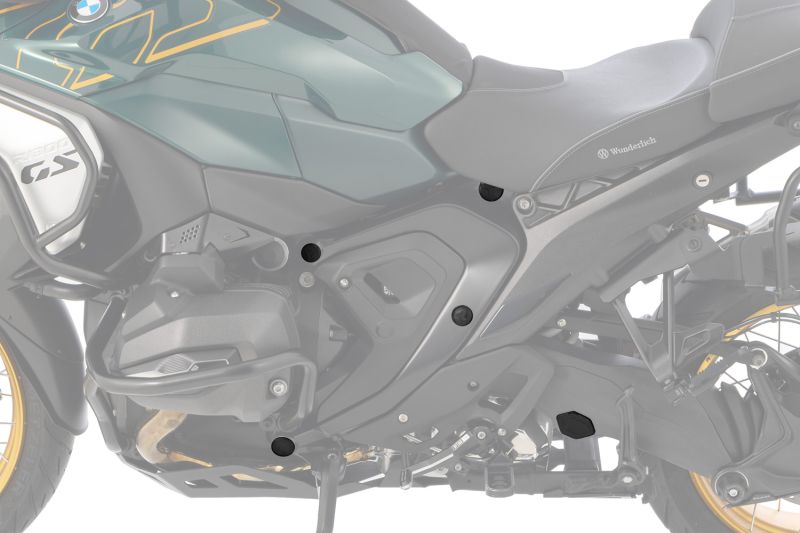 Frame caps 8-piece R 1300 GS (Adventure) - Set - black | Procycles ...
