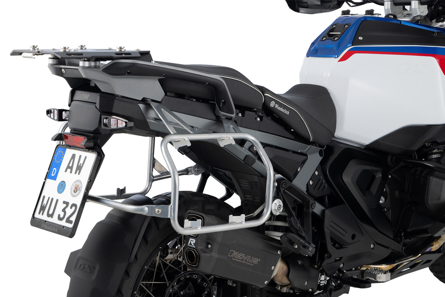 uniRack case carrier for the R 1300 GS Adventure - stainless steel ...
