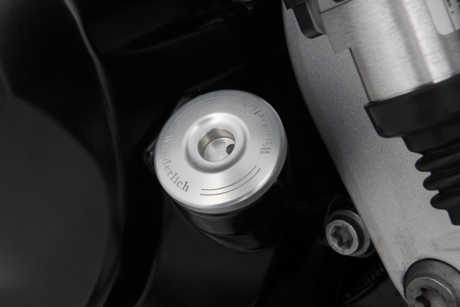 secure oil plug with dipstick - silver | Procycles Motorbike Shop