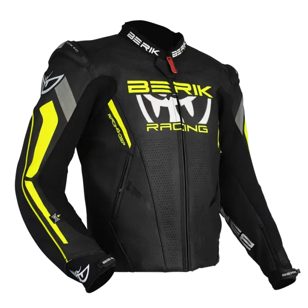 BERIK APEX JACKET (BLACK / HI-VIZ) | Procycles Motorbike Shop