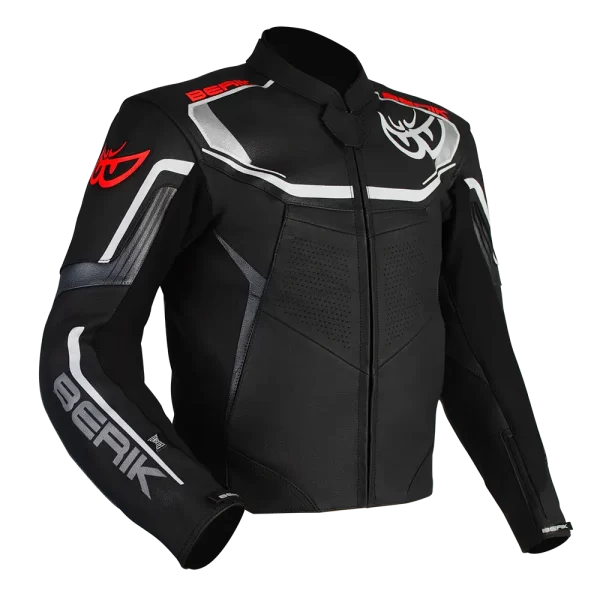 BERIK STRADA JACKET (BLACK / WHITE) | Procycles Motorbike Shop