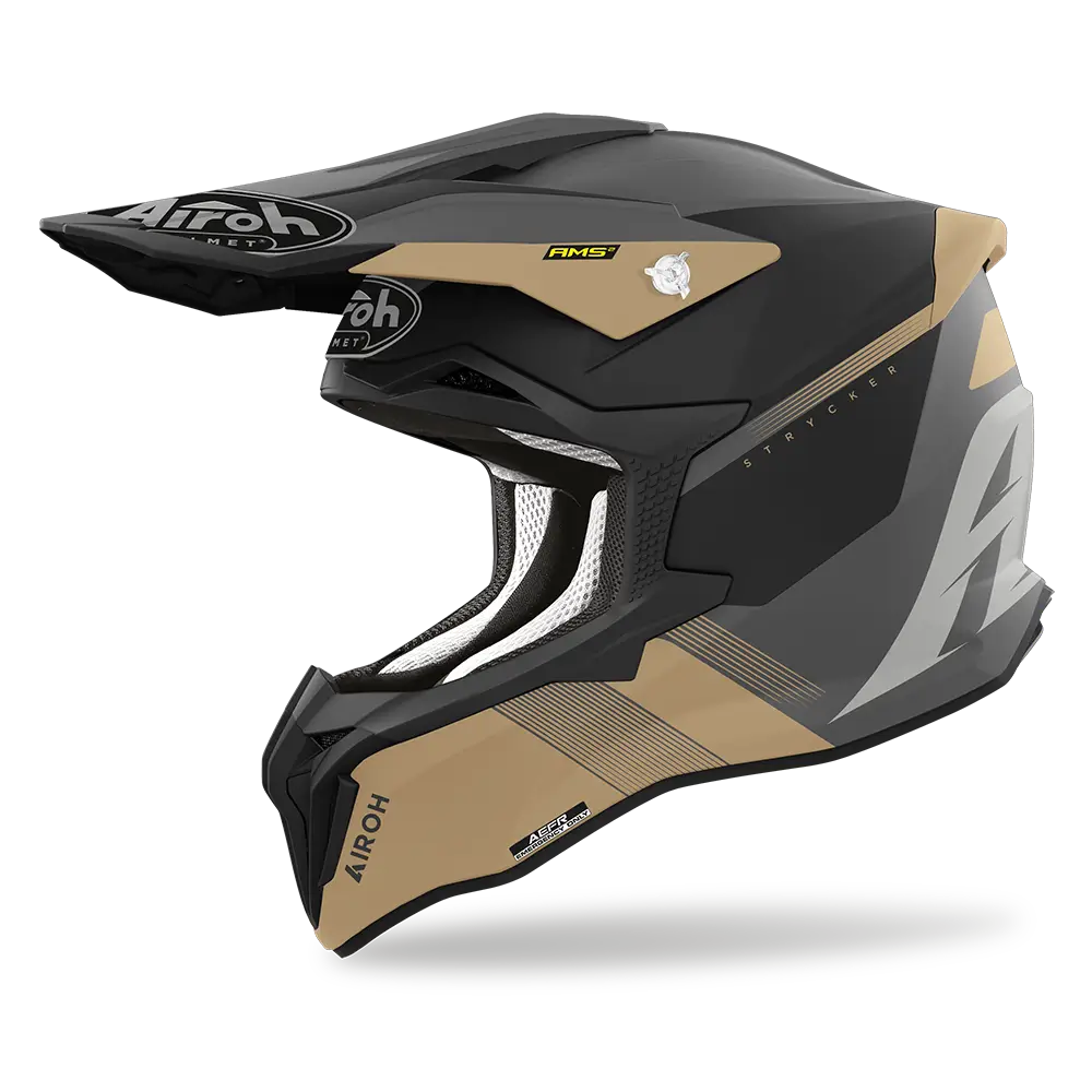AIROH STRYKER BLAZER GOLD MATT | Procycles Motorbike Shop